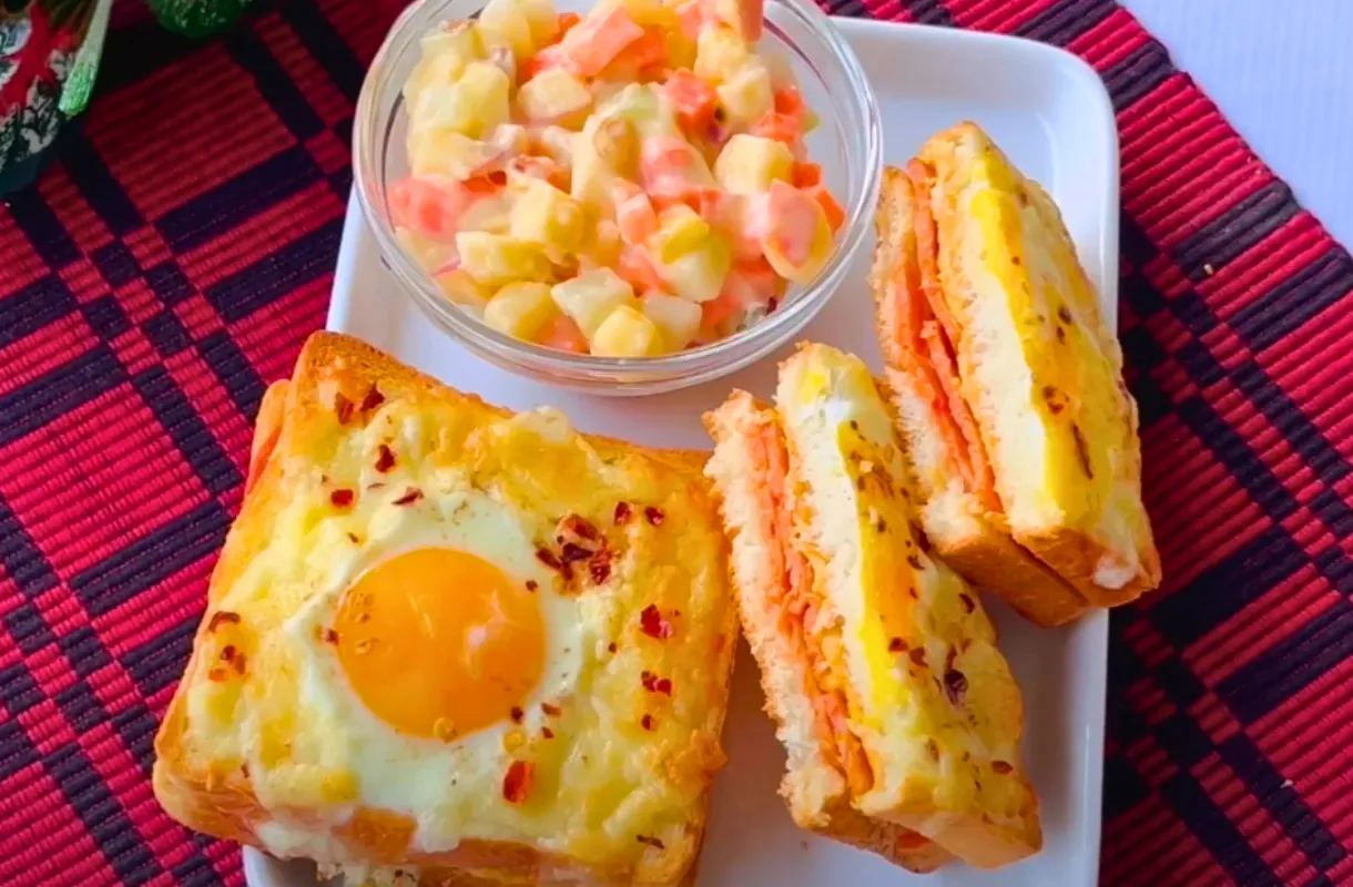 Egg Cheese Toast Recipe| A Quick Breakfast Solution!